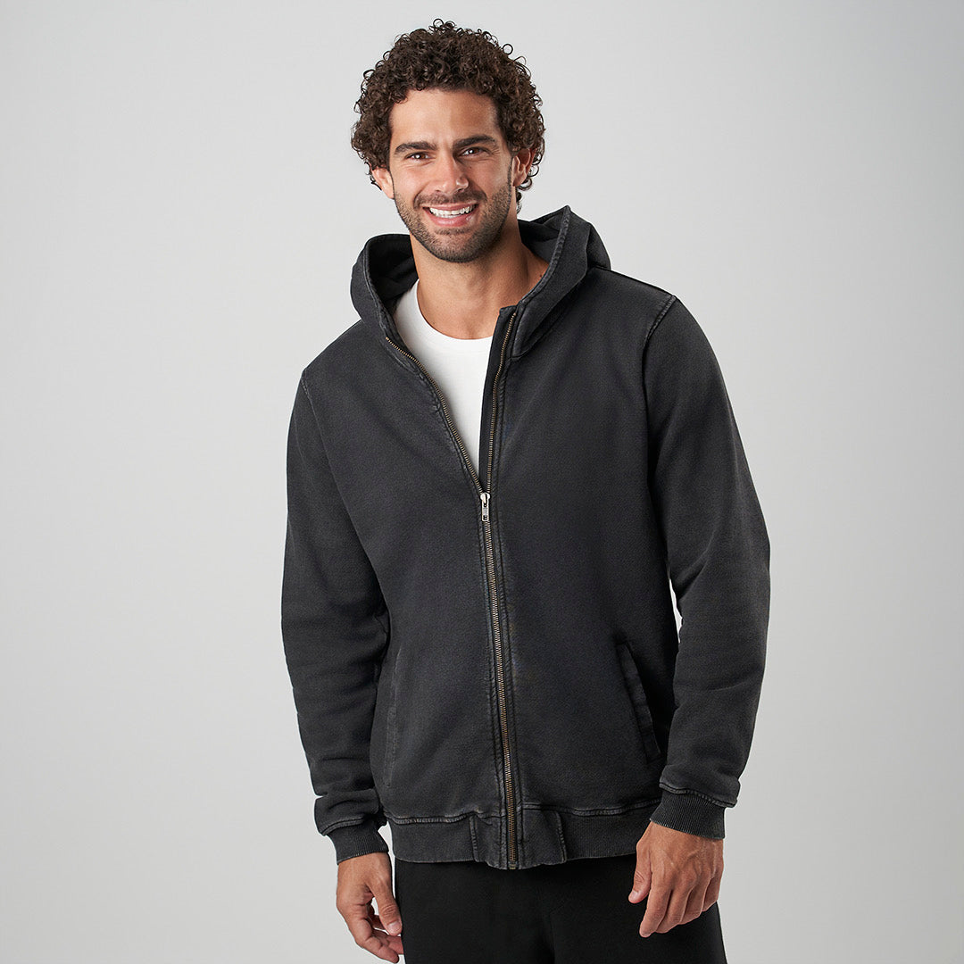 Washed zip up hoodie – MAG'S