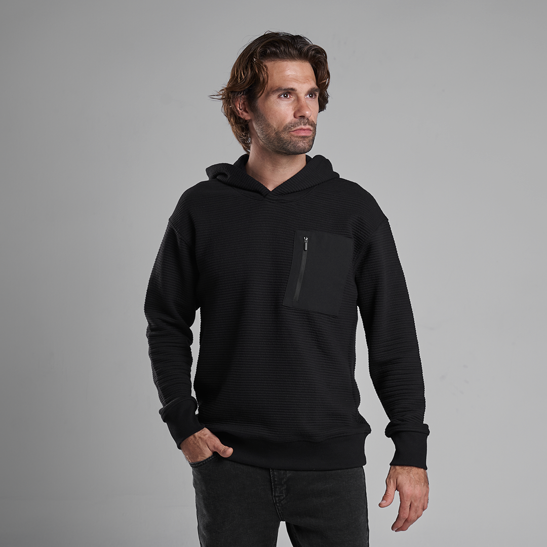 Jacquard textured Hoodie - Relaxed Fit - heavyweight – MAG'S